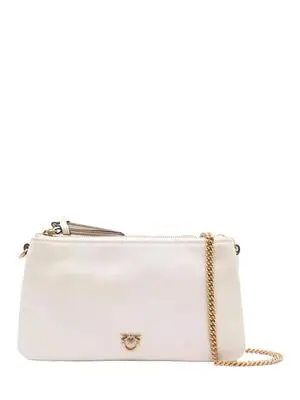 Pinko Double-zip Shoulder Bag - White