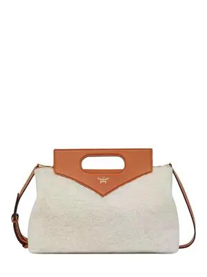 Mcm Diamond Tote Bag - White