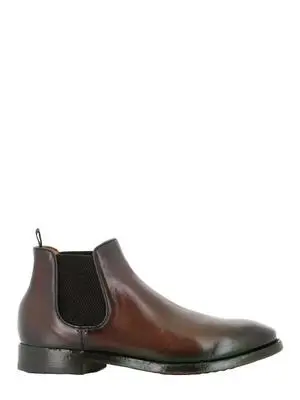 Officine Creative Leather Chelsea Boots - Brown