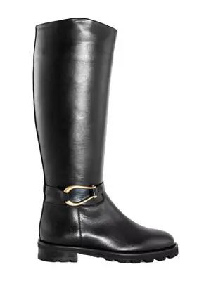 Roberto Festa Leather Knee-high Boots - Black
