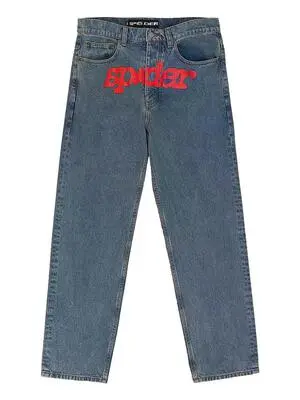 SP5DER Logo-print Jeans - Blue