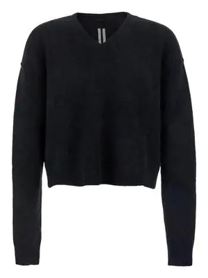 Rick Owens V-neck Sweater - Black