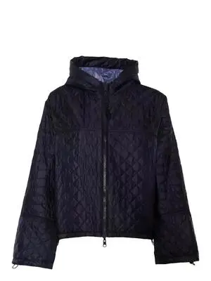 DUNO Quilted Hooded Jacket - Black