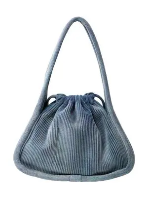 Alexander Wang Small Ryan Drawstring Tote Bag - Blue
