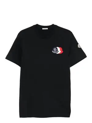Moncler Logo-patch Short-sleeve T-shirt - Blue