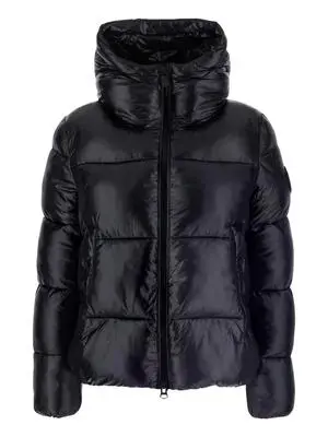 SAVE THE DUCK Quilted Hooded Jacket Black