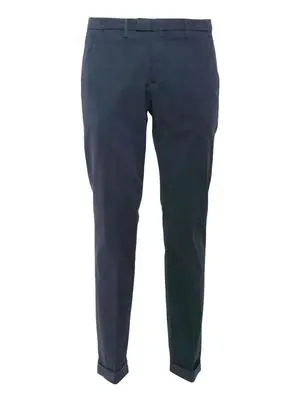 BRIGLIA 1949 Cuffed Trousers - Blue
