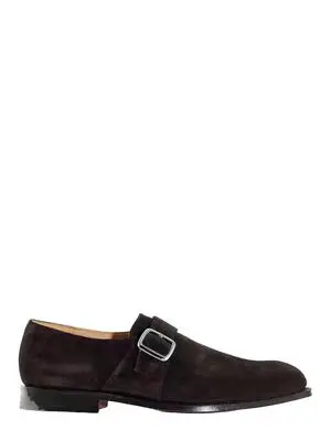 Church's Single-buckle Suede Monk Shoes - Brown