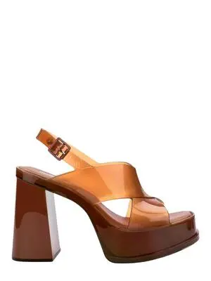 MELISSA Platform Pumps With Criss-Cross Straps
