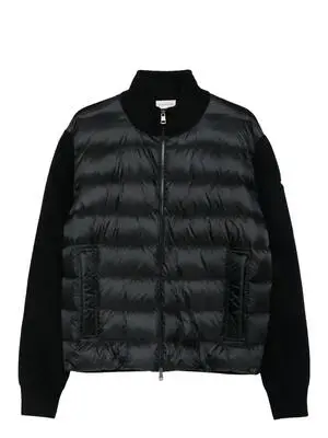 Moncler Quilted Long-sleeve Cardigan - Black