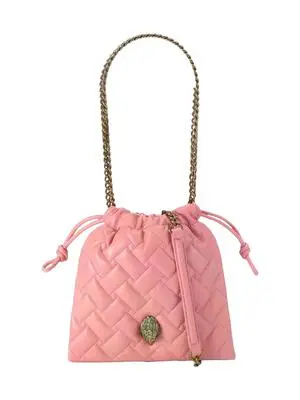 Kurt Geiger Quilted Leather Shoulder Bag - Pink