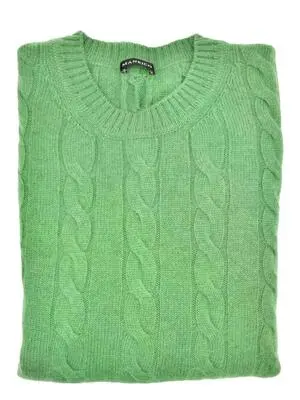 Manrico Cashmere Cable-knit Sweater - Green