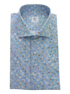 SONRISA Floral-print Shirt - Blue