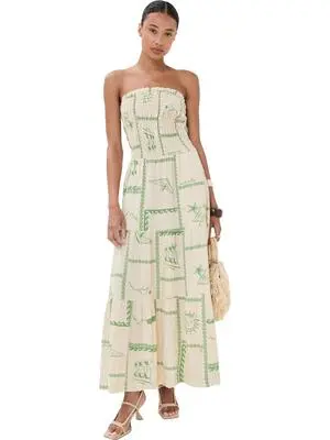 DRESS TO Coastal Print Maxi Dress - Rio Print