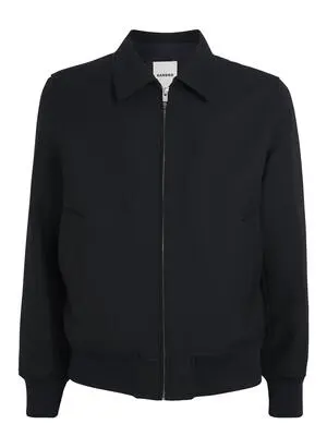 Sandro Virgin Wool-blend Theo Jacket - Blue