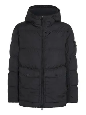 Stone Island Crinkle Reps Parka - Black