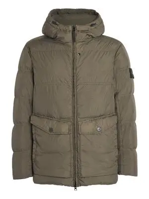 Stone Island Wind-resistant Hooded Parka - Green