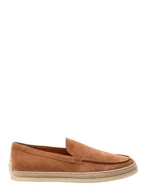 TOD'S Elisir Suede Loafers Tan