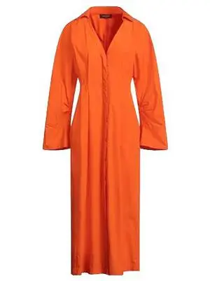 Fabiana Filippi Cotton Maxi Shirt Dress - Orange