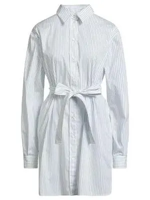 Moschino Striped Mini Shirt Dress - Blue