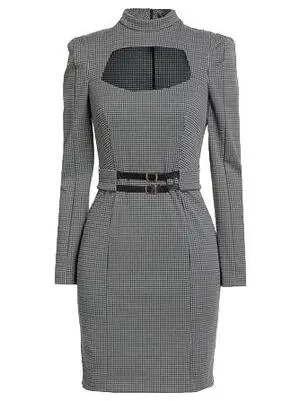 CRISTINAEFFE Houndstooth Mini Dress - Black