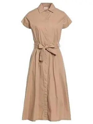 LIU •JO Midi Shirt Dress - Beige