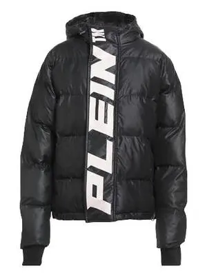 Philipp Plein Padded Hooded Jacket Black
