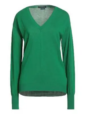 BALLANTYNE V-neck Cotton Sweater - Green