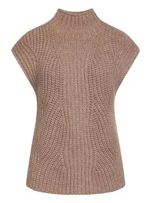 Eleventy Turtleneck Knit Top - Camel