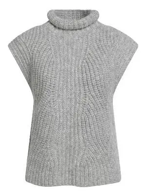 Eleventy Knitted Turtleneck Top - Grey