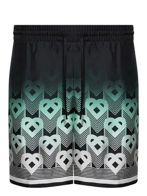 Casablanca Drawstring Shorts Monogram Gradient Multi