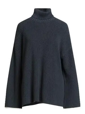 Brunello Cucinelli Turtleneck Cotton Knit Sweater - Navy