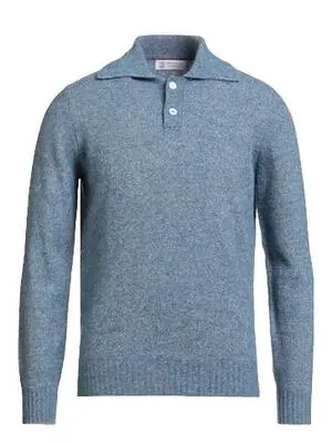 Brunello Cucinelli Knit Alpaca-blend Sweater - Blue