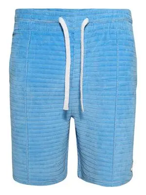 Casablanca Velour Pintuck Shorts - Blue