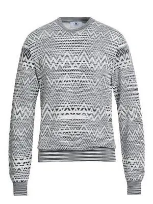 Missoni Knitted Multicolor Sweater - Grey