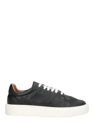 TESTONI Low-Top Leather Sneakers Black