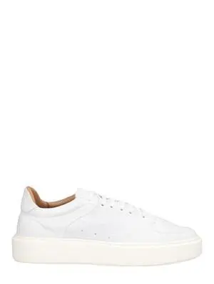 TESTONI Low-Top Leather Sneakers Off White
