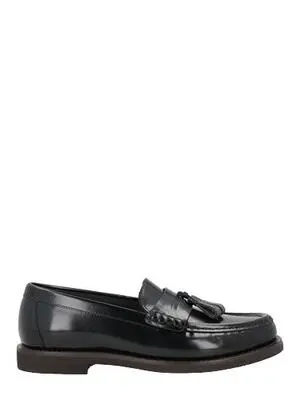 Brunello Cucinelli Leather Penny Loafers - Black