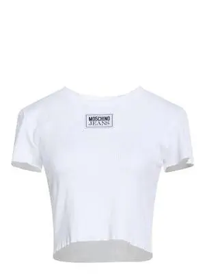 Moschino T-shirt In Viscose And Elastane - White