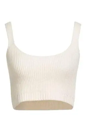 HAVEONE Knitted Crop Top - White