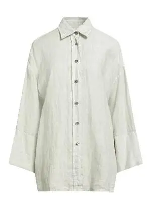Eleventy Linen Herringbone Shirt - Sage Green