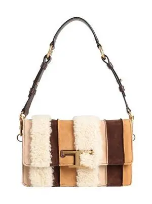 TOD'S Handbag In Leather With Shearling Detailing
