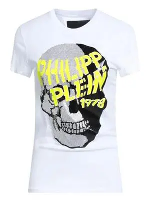 Philipp Plein Printed Cotton T-shirt - White