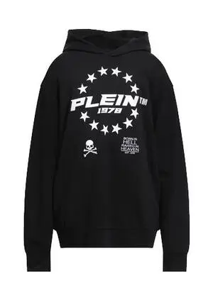 Philipp Plein Hooded Cotton Sweatshirt - Black