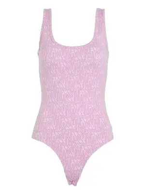 Guess Logo-print Bodysuit - Pink