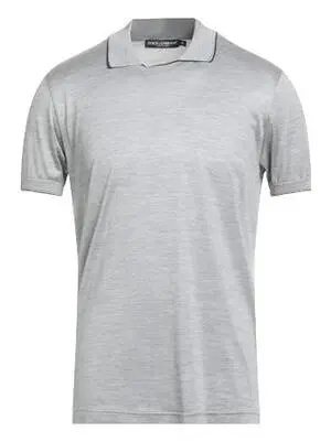 Dolce & Gabbana Polo Shirt Size Silk, Elastane - Grey