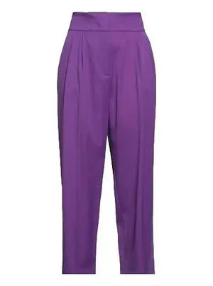 Fabiana Filippi Tapered Virgin Wool Pants - Purple