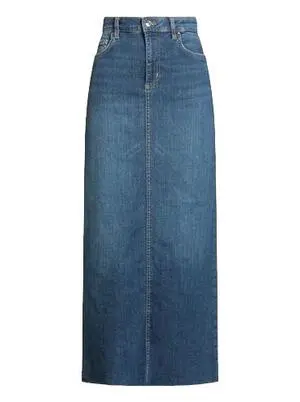 LIU •JO Flared Denim Skirt - Blue