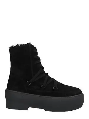 GIA BORGHINI Leather Ankle Boots - Black