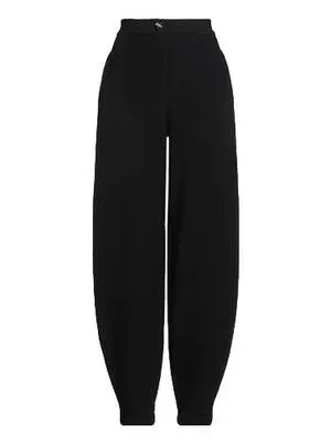 Emporio Armani Tapered Pants With High Waisted Design - Black